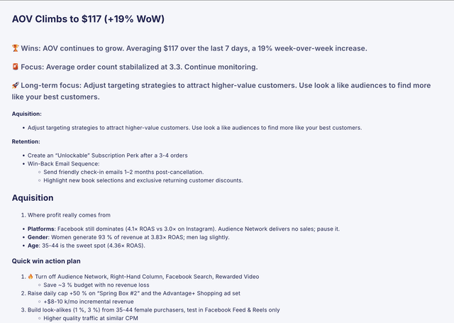Finsi - AI Revenue Intelligence for Subscription Brands